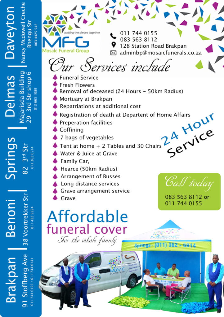 Expert Funeral Service - Mosaic Funeral Group (East Rand)